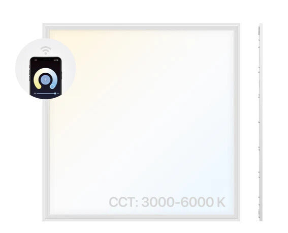 LED-Panel 62x62 cm, CRI 90, 40 W, 3000-6000 K, CCT, 3600 lm, SmartLife ...