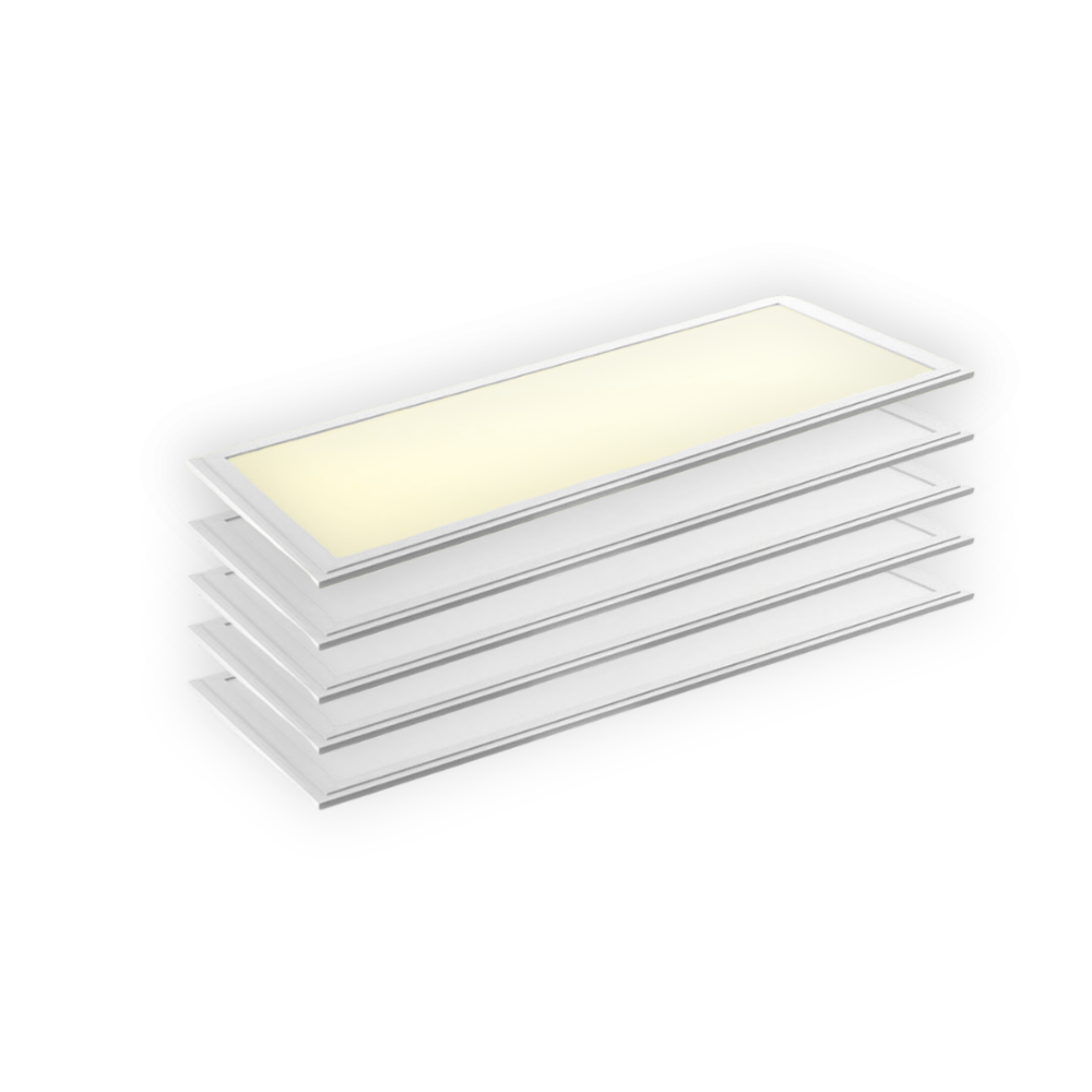 5er Pack LED Panel, 120x30 cm, 36 W, 3600 lm, 3000 K, Philips Driver ...
