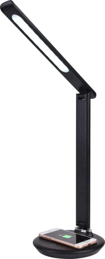 LED-Tischleuchte mit induktiver und USB-Ladestation, Dimm- und CCT ...